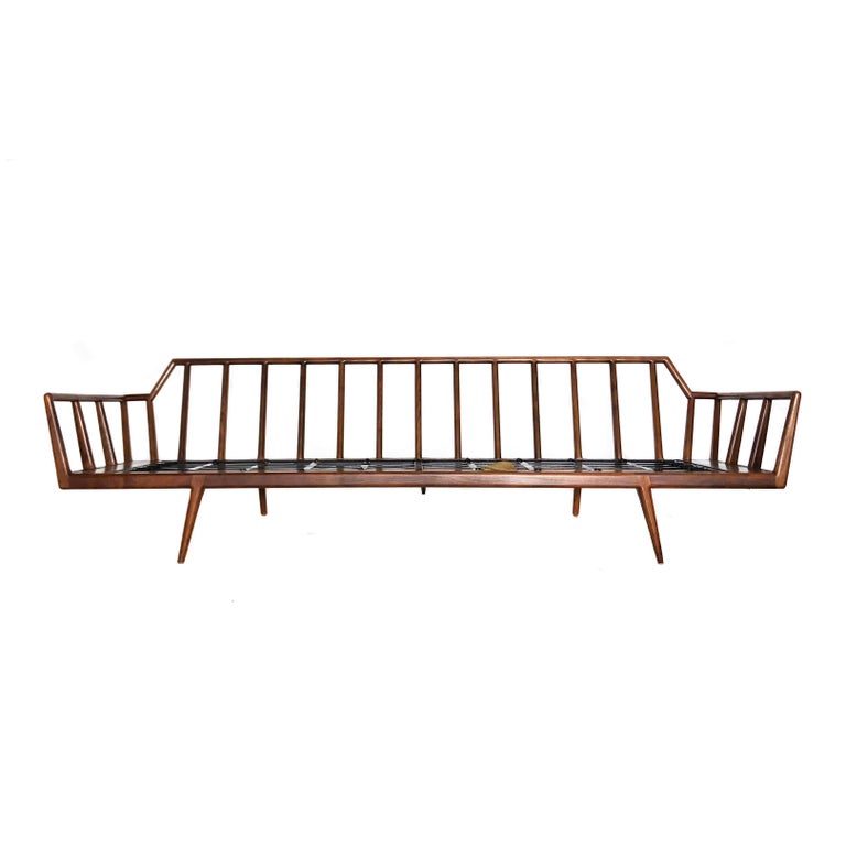Danish Modern Style Mel Smilow Rail Back Sofa For Sale at 1stDibs