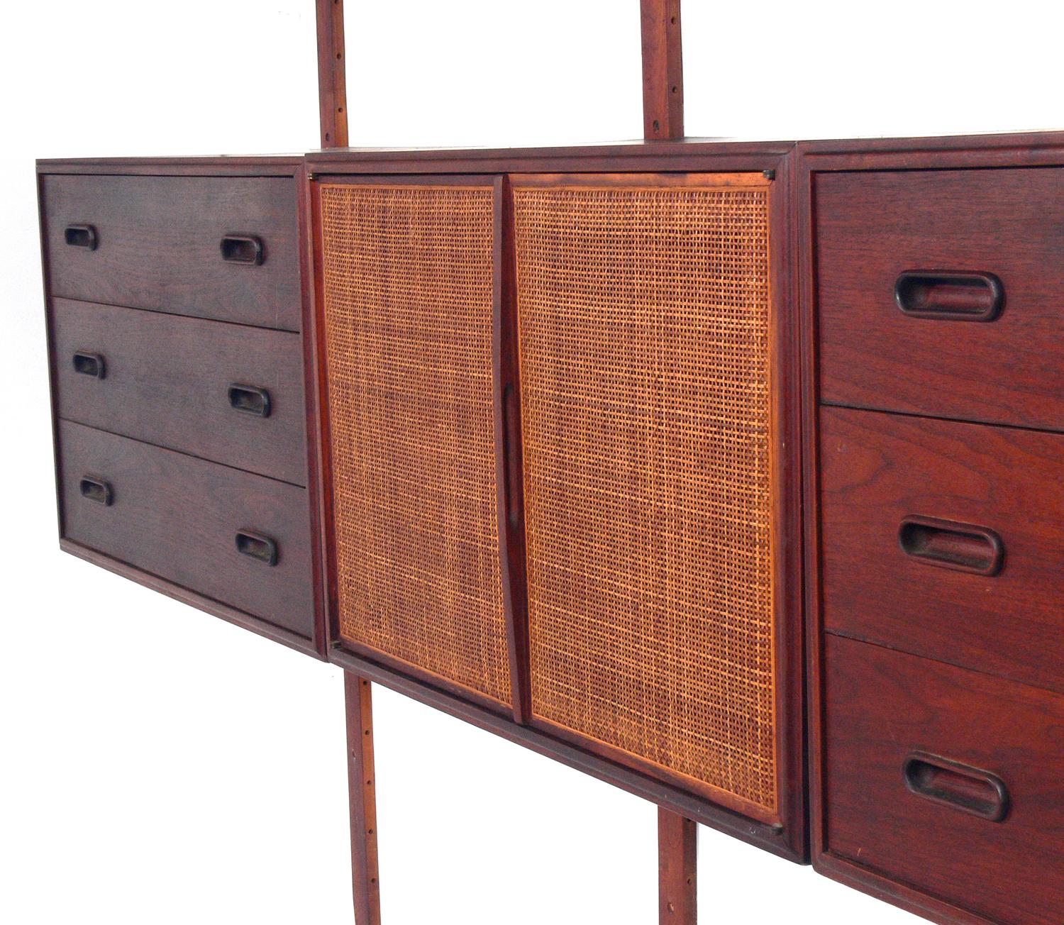 Danish Modern Style Wall Unit by Founders at 1stDibs | founders wall unit