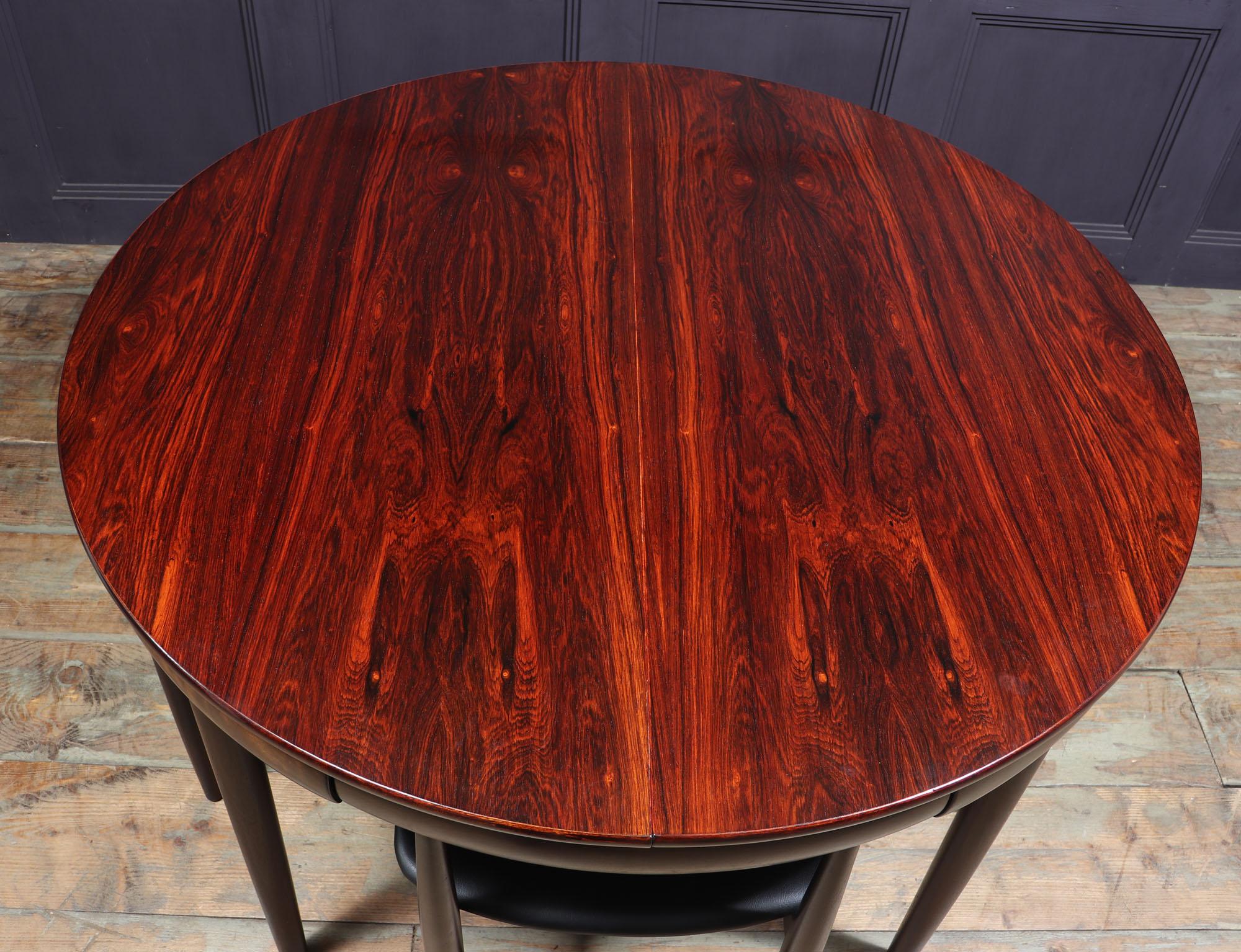 Danish Modern Table and Chairs by Frem Rojle For Sale at 1stDibs