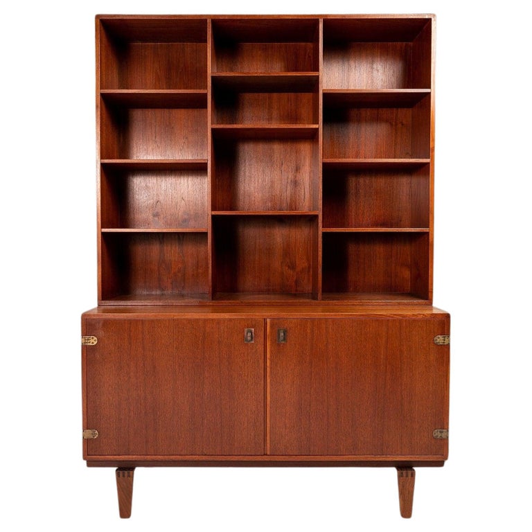 Danish Modern Teak 2-Door Sideboard w/ Topper by Peter Lovig Nielsen ...