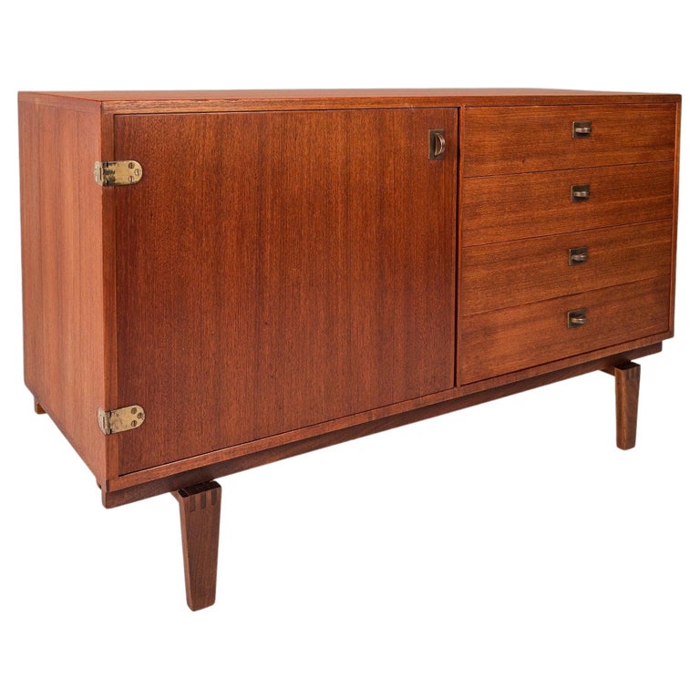 Danish Modern Teak 4-Drawer Sideboard by Peter Lovig Nielsen for Dansk ...