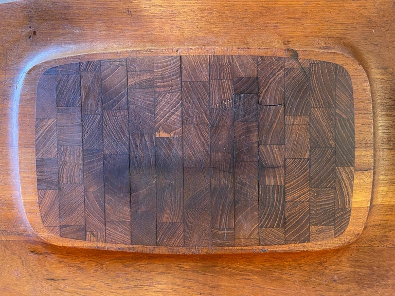 Danish Modern Teak Butcher Block Cutting Board by Jens Quistgaard for ...