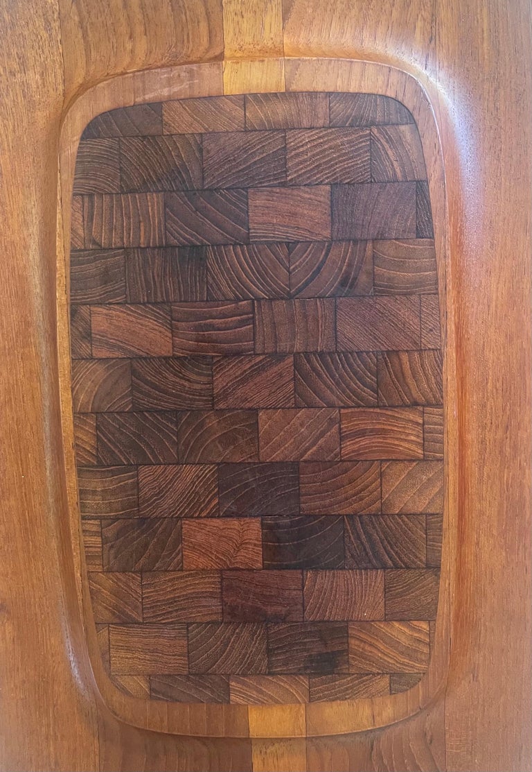 Danish Modern Teak Butcher Block Cutting Board by Jens Quistgaard for ...