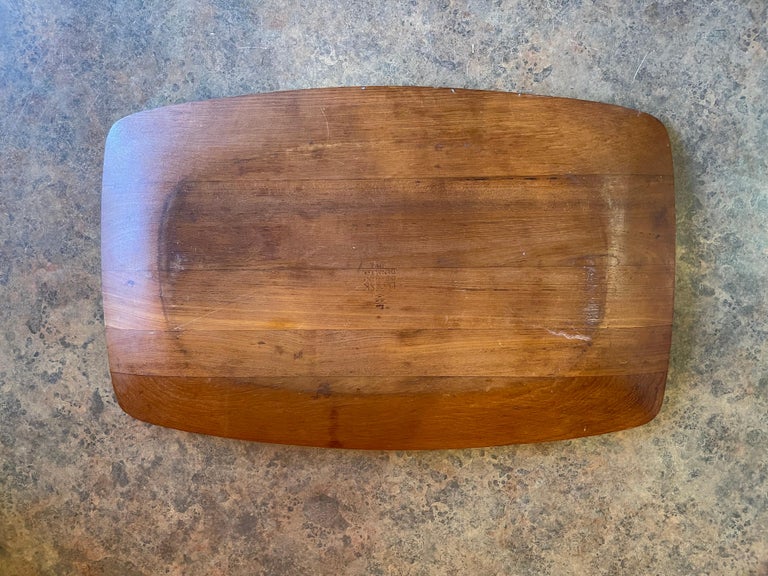 Danish Modern Teak Butcher Block Cutting Board by Jens Quistgaard for ...