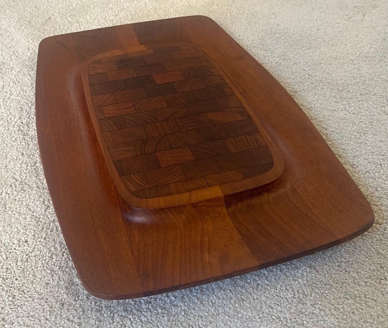 Danish Modern Teak Butcher Block Cutting Board by Jens Quistgaard for ...