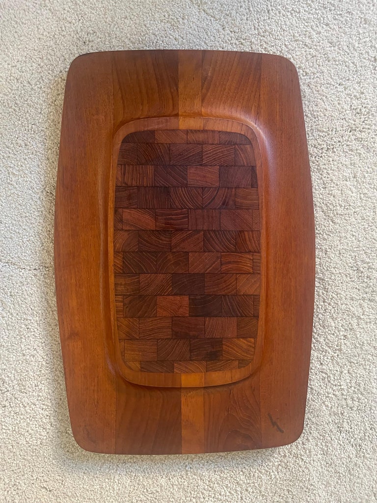 Danish Modern Teak Butcher Block Cutting Board by Jens Quistgaard for ...