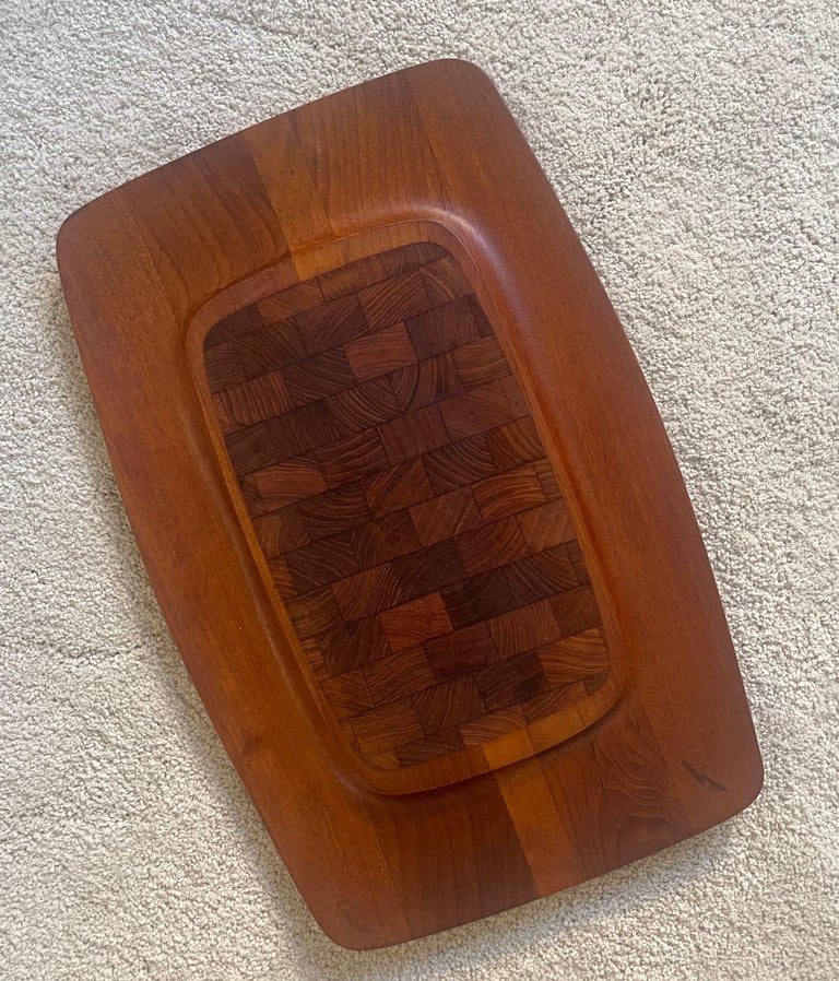 Danish Modern Teak Butcher Block Cutting Board by Jens Quistgaard for ...