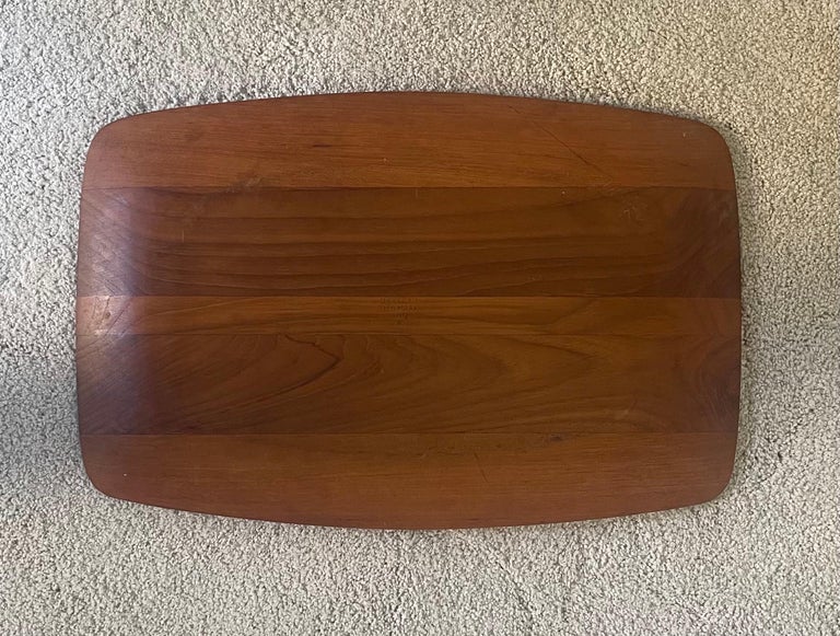 Danish Modern Teak Butcher Block Cutting Board by Jens Quistgaard for ...