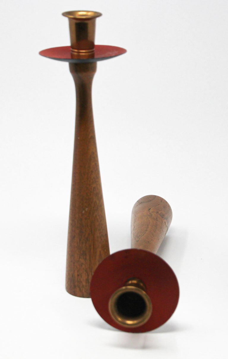 Danish Modern Teak Candleholder, Rude Osolnik at 1stDibs