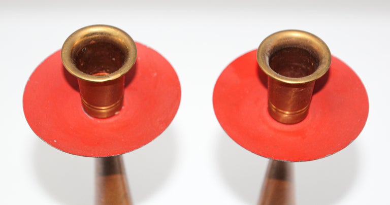 Danish Modern Teak Candleholder, Rude Osolnik at 1stDibs
