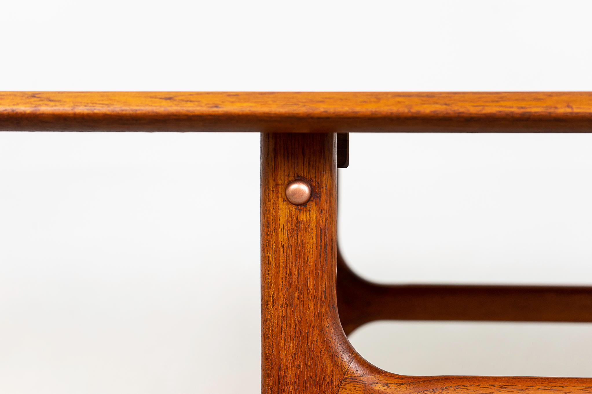 Danish Modern Teak Coffee Table by Trioh For Sale at 1stDibs | trioh table