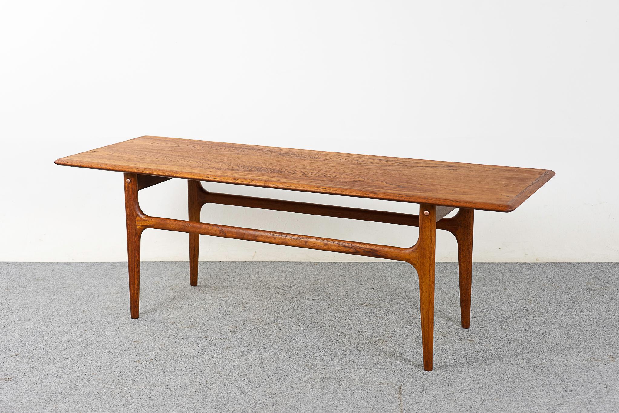 Danish Modern Teak Coffee Table by Trioh For Sale at 1stDibs | trioh table