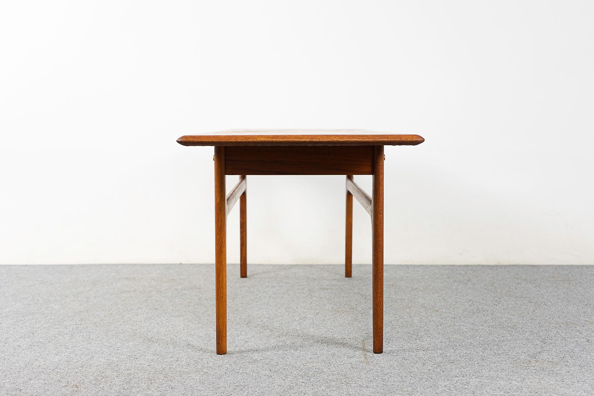 Danish Modern Teak Coffee Table by Trioh For Sale at 1stDibs | trioh table