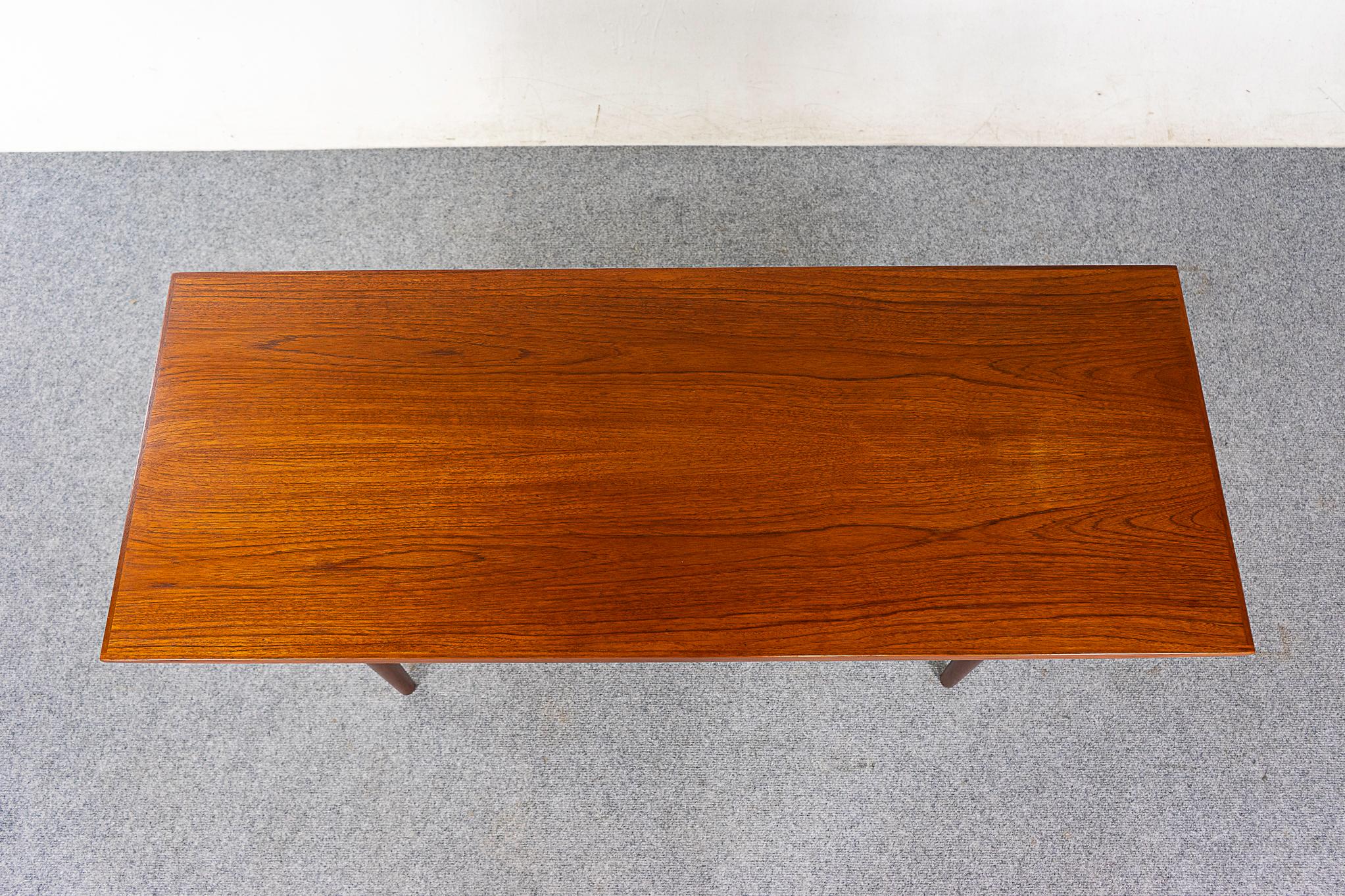 Danish Modern Teak Coffee Table For Sale at 1stDibs