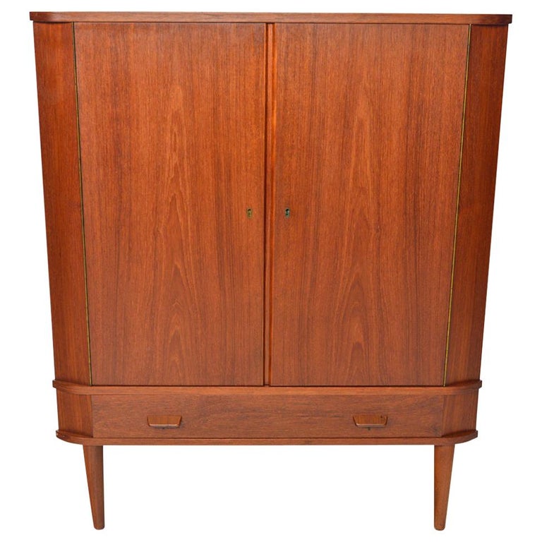 Danish Modern Teak Corner Unit For Sale at 1stDibs