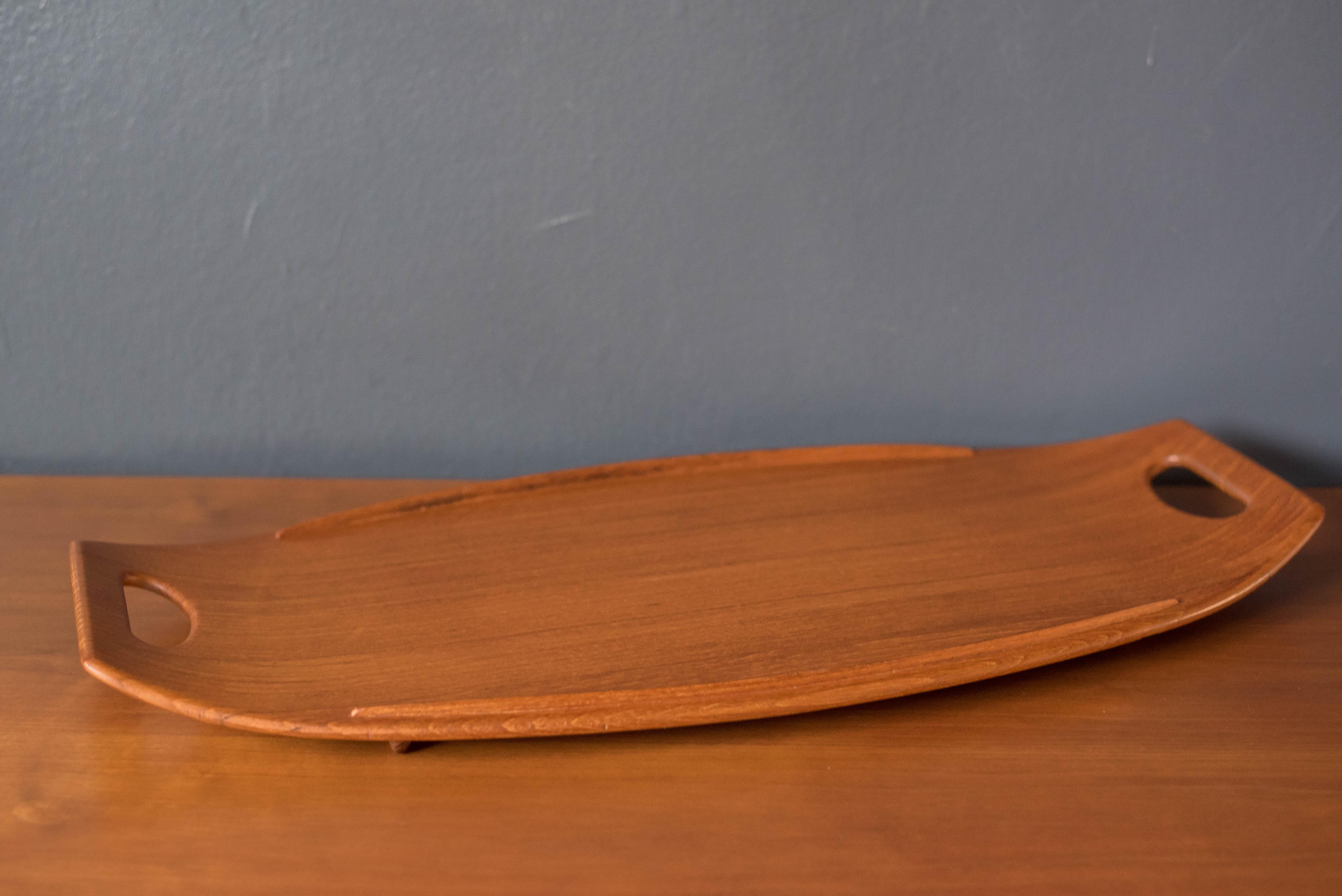 Danish Modern Teak Dansk Serving Tray Platter by Jens H. Quistgaard at ...