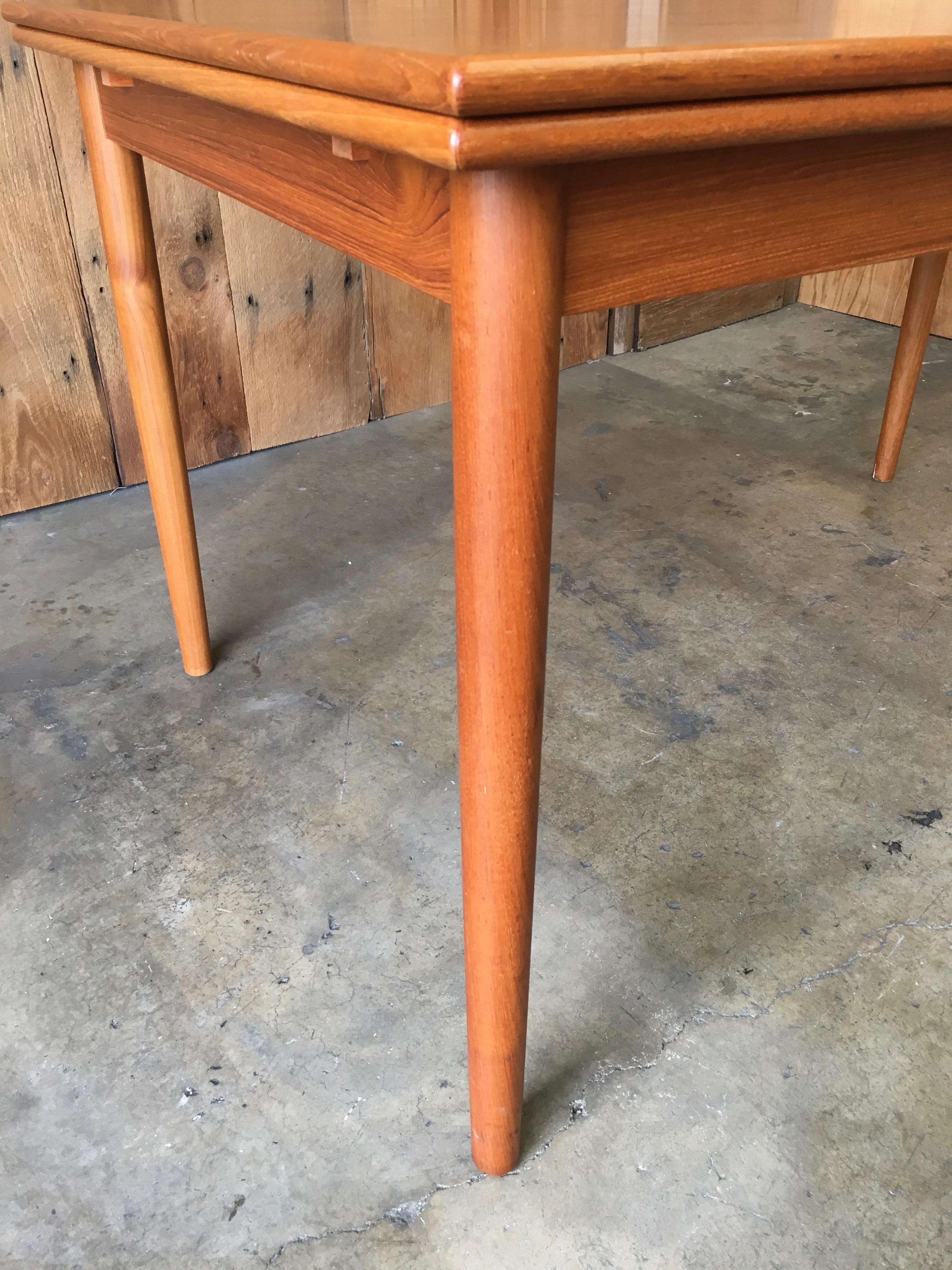 Danish Modern Teak Draw Leaf Table at 1stDibs | danish draw leaf table ...