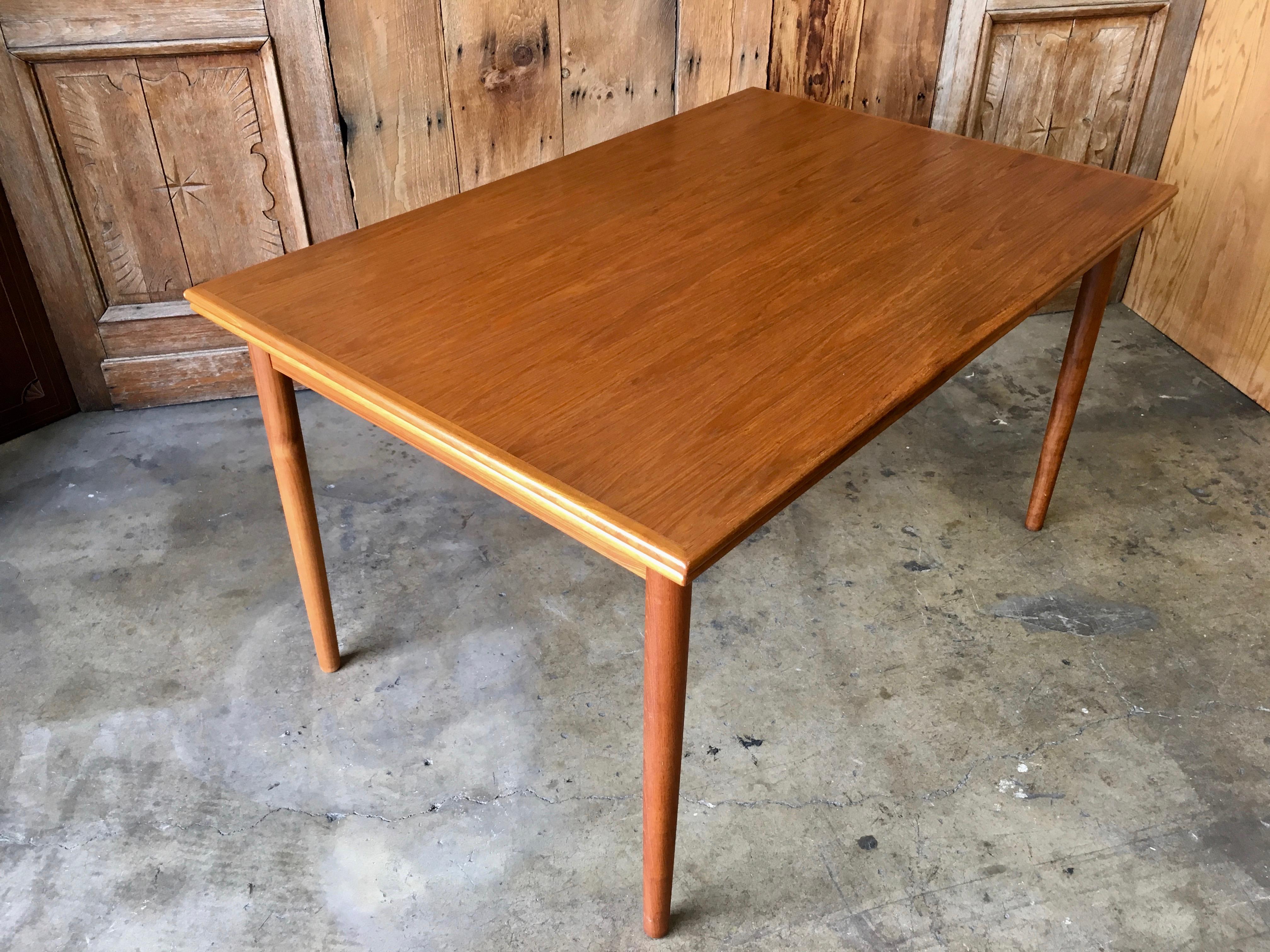 Danish Modern Teak Draw Leaf Table at 1stDibs | danish draw leaf table ...