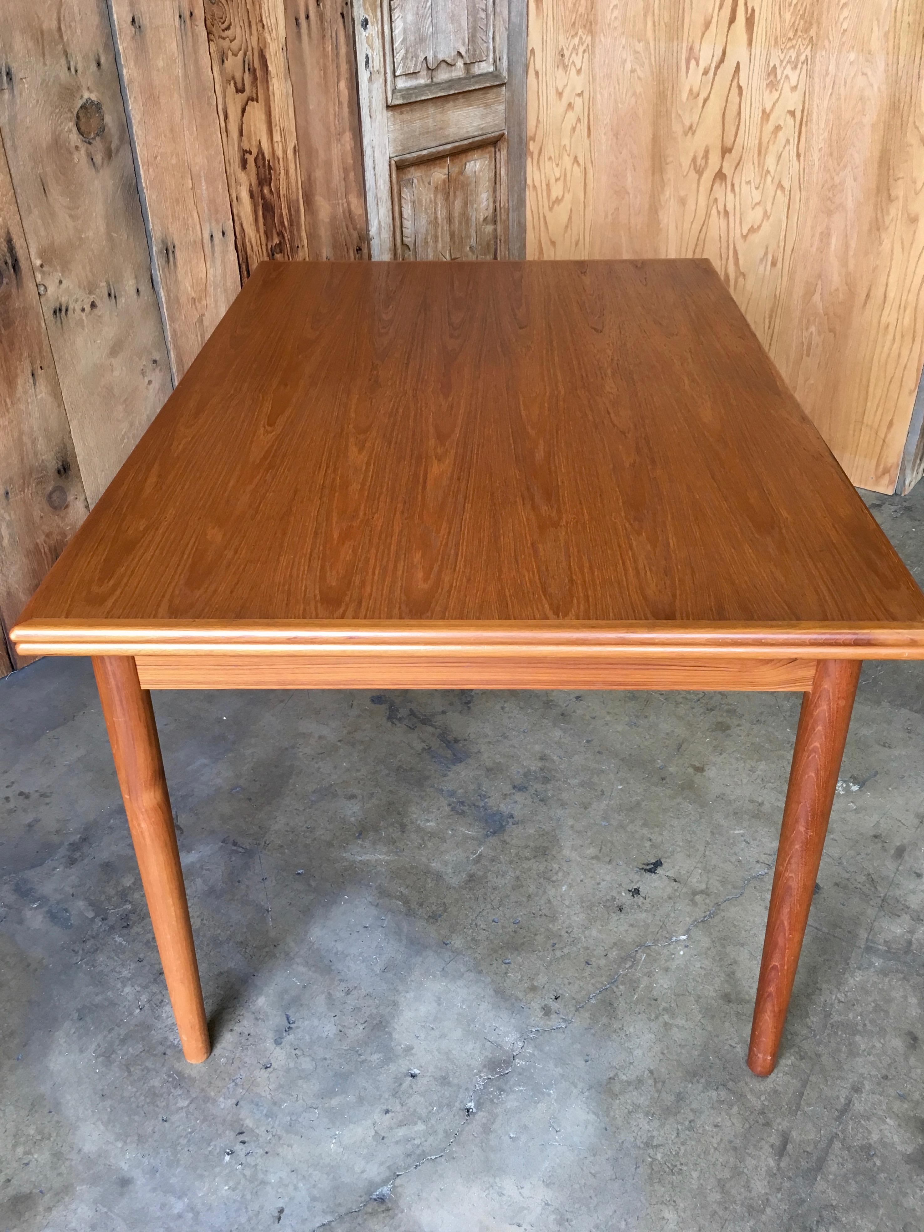 Danish Modern Teak Draw Leaf Table at 1stDibs | danish draw leaf table ...
