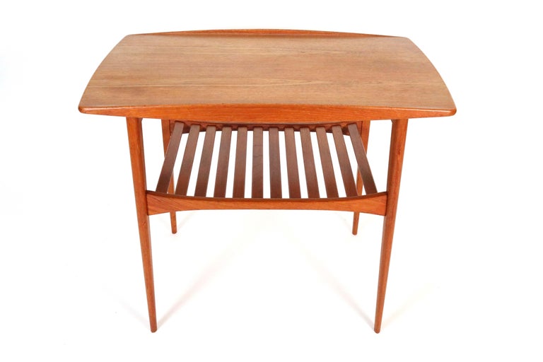 Danish Modern Teak End Table by Povl Dinesen at 1stDibs
