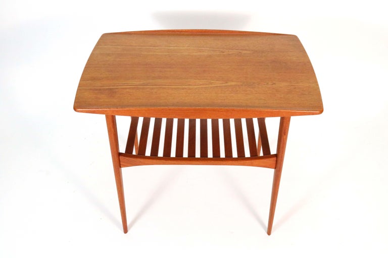 Danish Modern Teak End Table by Povl Dinesen at 1stDibs
