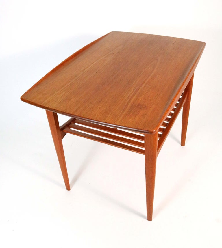 Danish Modern Teak End Table by Povl Dinesen at 1stDibs