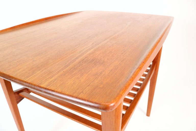 Danish Modern Teak End Table by Povl Dinesen at 1stDibs