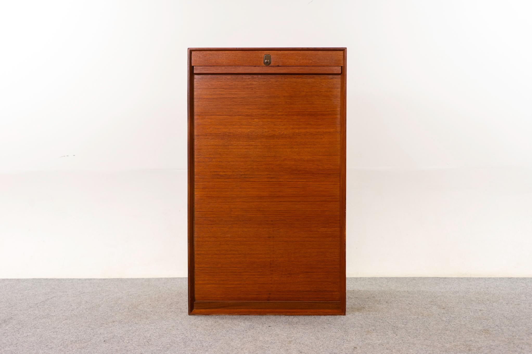 Danish Modern Teak File Cabinet For Sale at 1stDibs