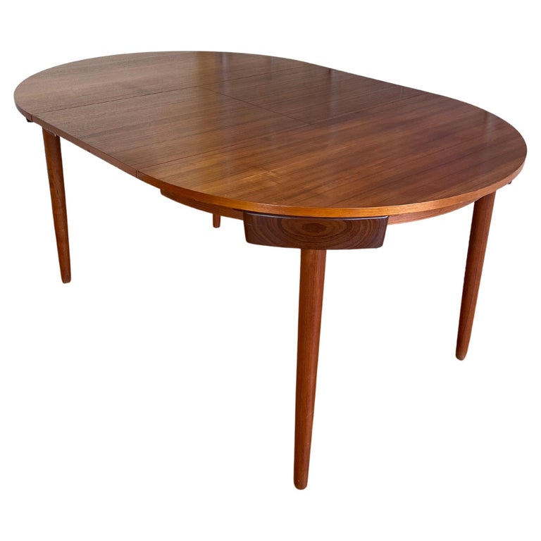 Danish Modern Teak Frem Rojle ‘Roundette’ Dining Table at 1stDibs
