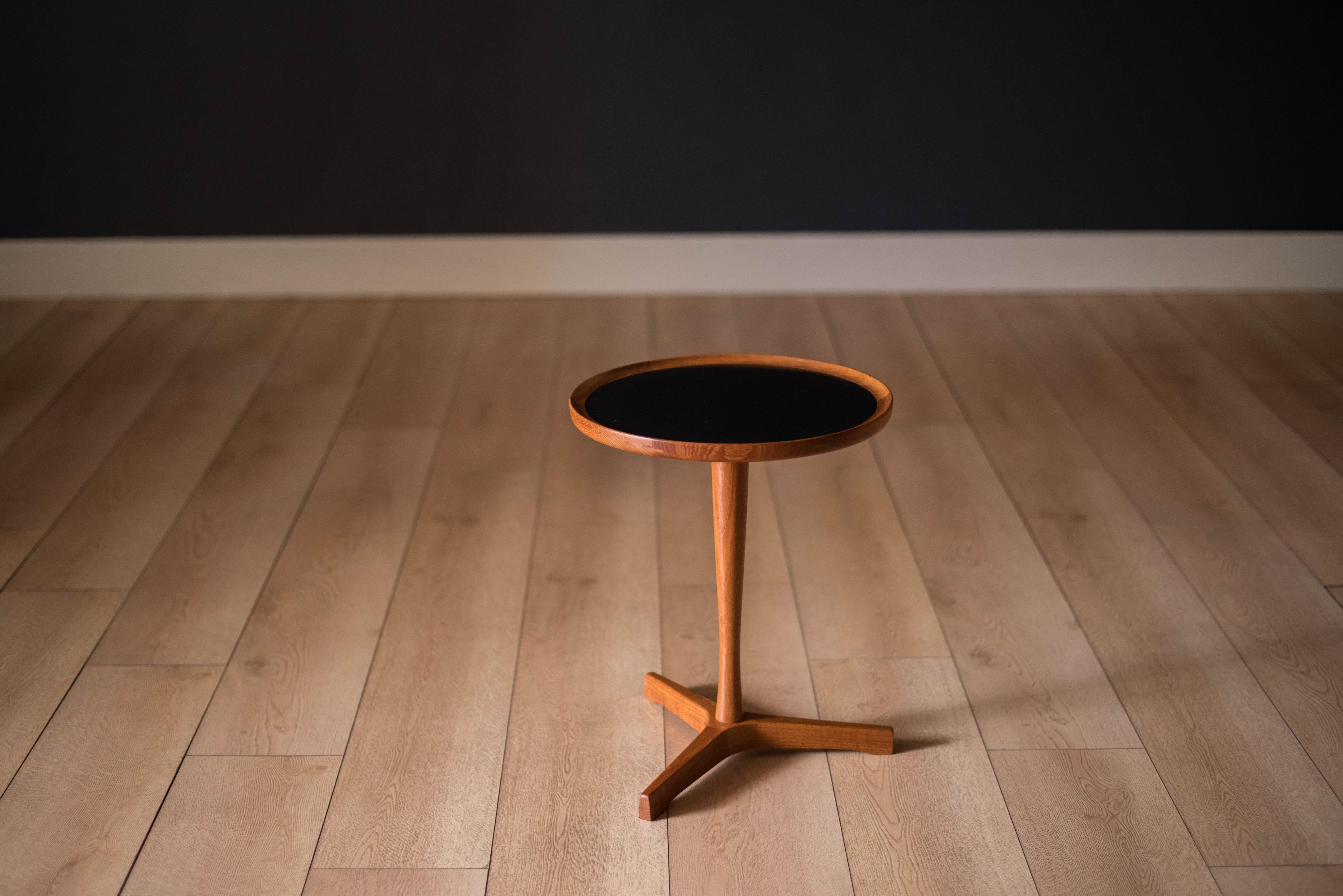 Danish Modern Teak Hans Andersen Round End Table for Artex at 1stDibs