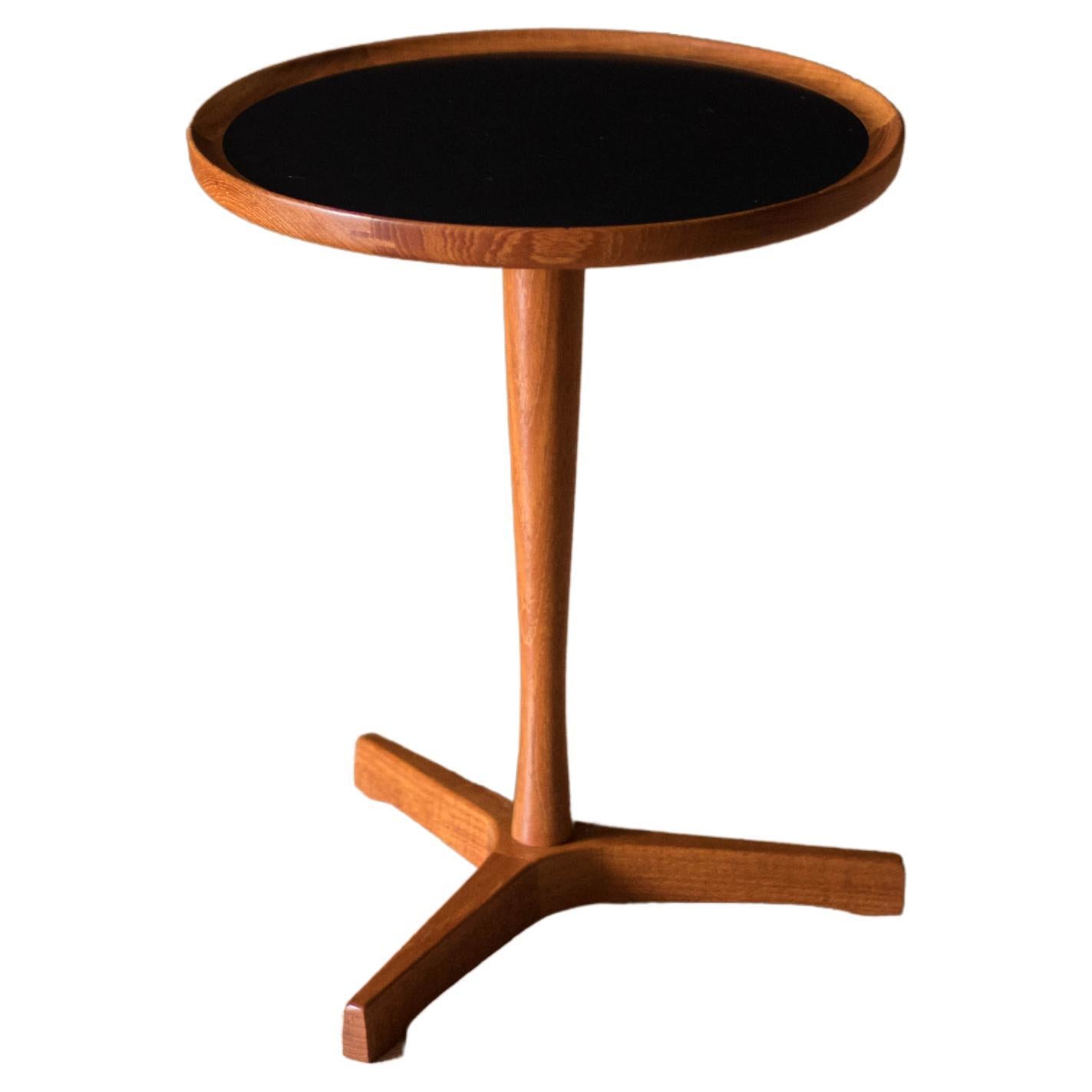Danish Modern Teak Hans Andersen Round End Table for Artex at 1stDibs