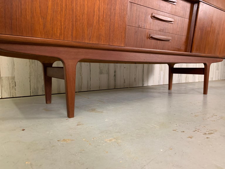 Danish Modern Teak High Board For Sale at 1stDibs