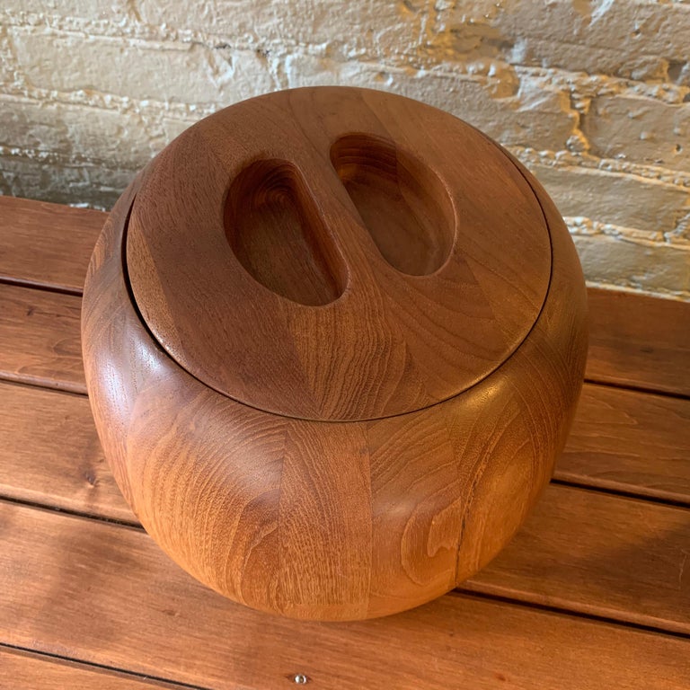 Danish Modern Teak Ice Bucket by Dansk at 1stDibs