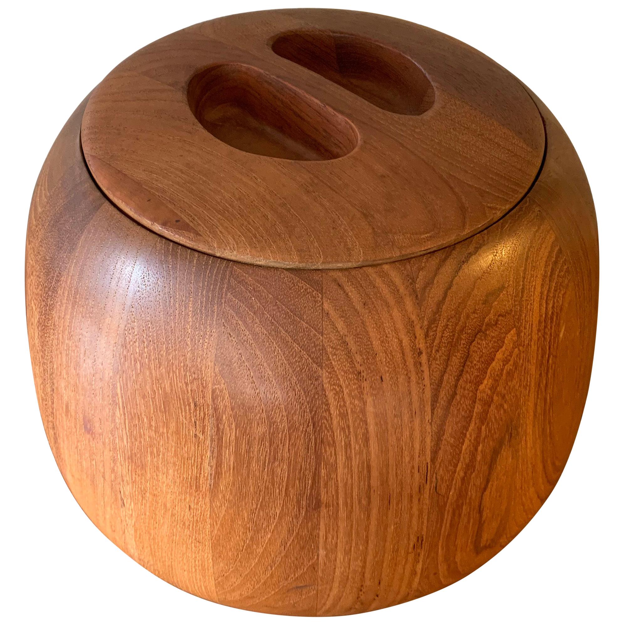 Danish Modern Teak Ice Bucket by Dansk at 1stDibs
