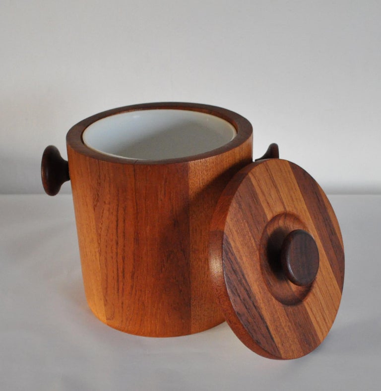 Danish Modern Teak Ice Bucket by Lüthje Wood at 1stDibs | luthje wood ...