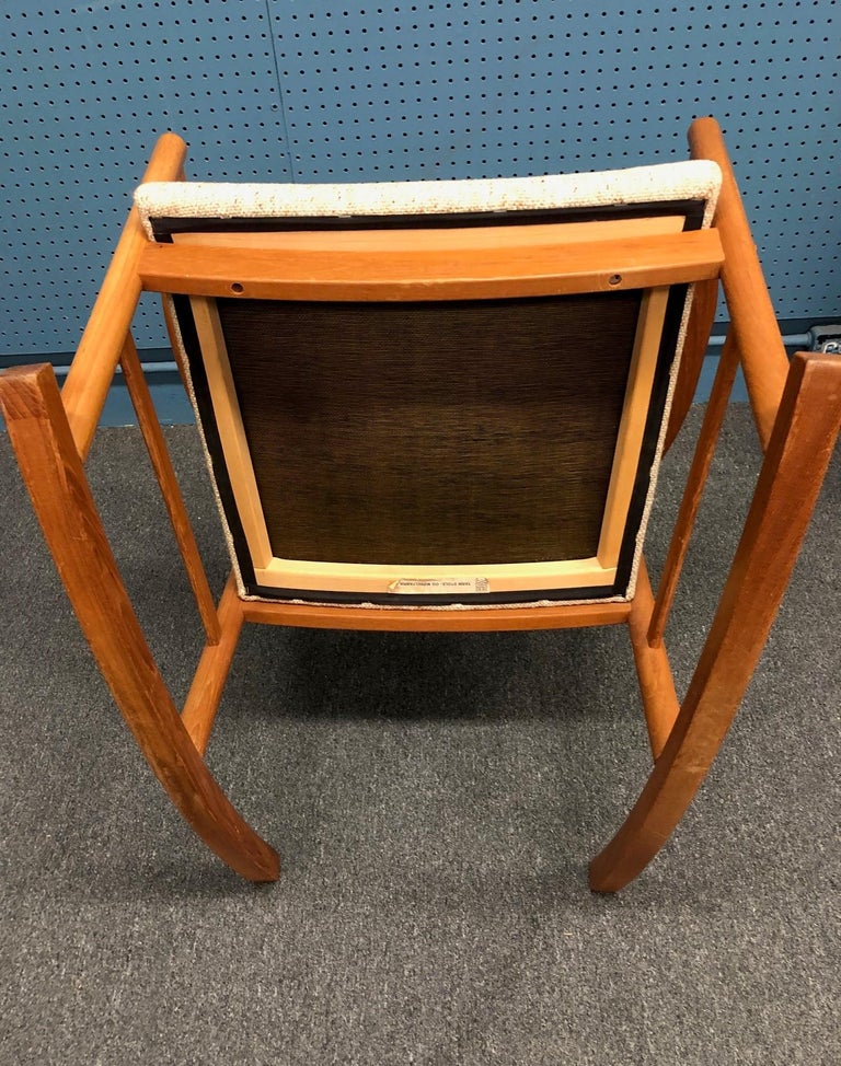 Danish Modern Teak Rocking Chair/Rocker at 1stDibs | hans wegner stole