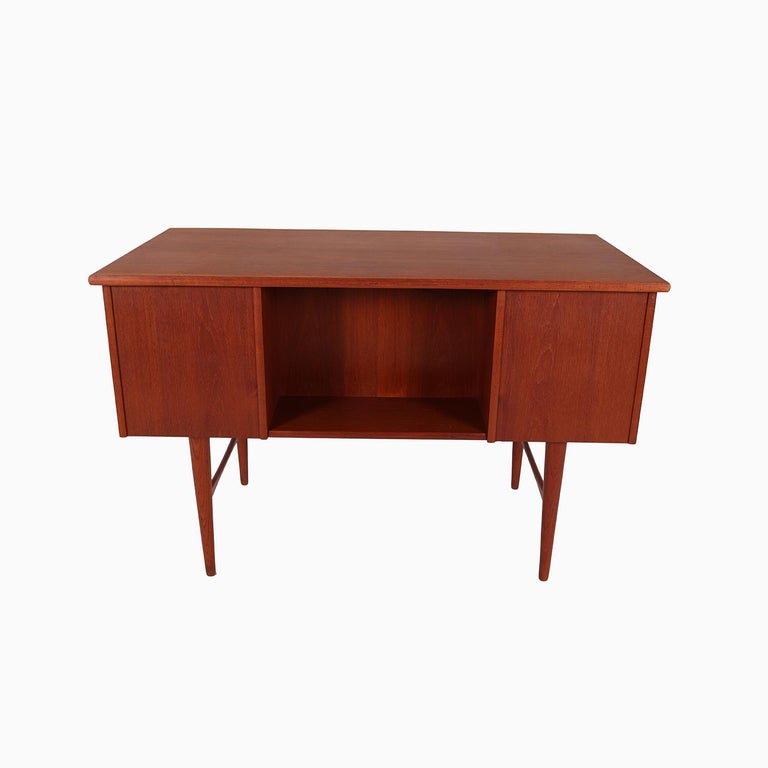 Danish Modern Teak Small Desk For Sale at 1stDibs