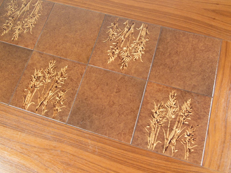 Danish Modern Tile Top Coffee Table at 1stDibs | danish tile coffee table