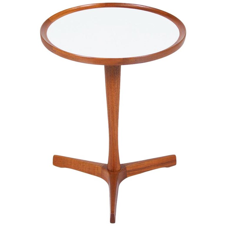 Danish Modern Tri-Leg Teak Side Table by Hans C. Andersen at 1stDibs