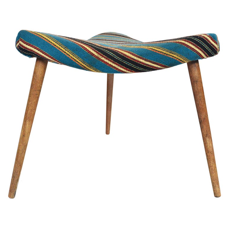 Danish Modern Triangular Mid-Century Modern Ottoman at 1stDibs ...