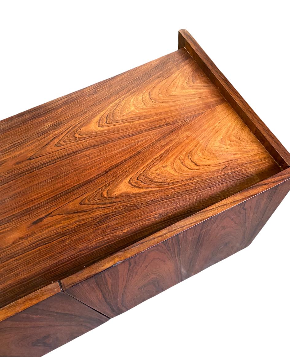 Danish Modern Turntable Record Player Cabinet in Brazilian Rosewood at ...