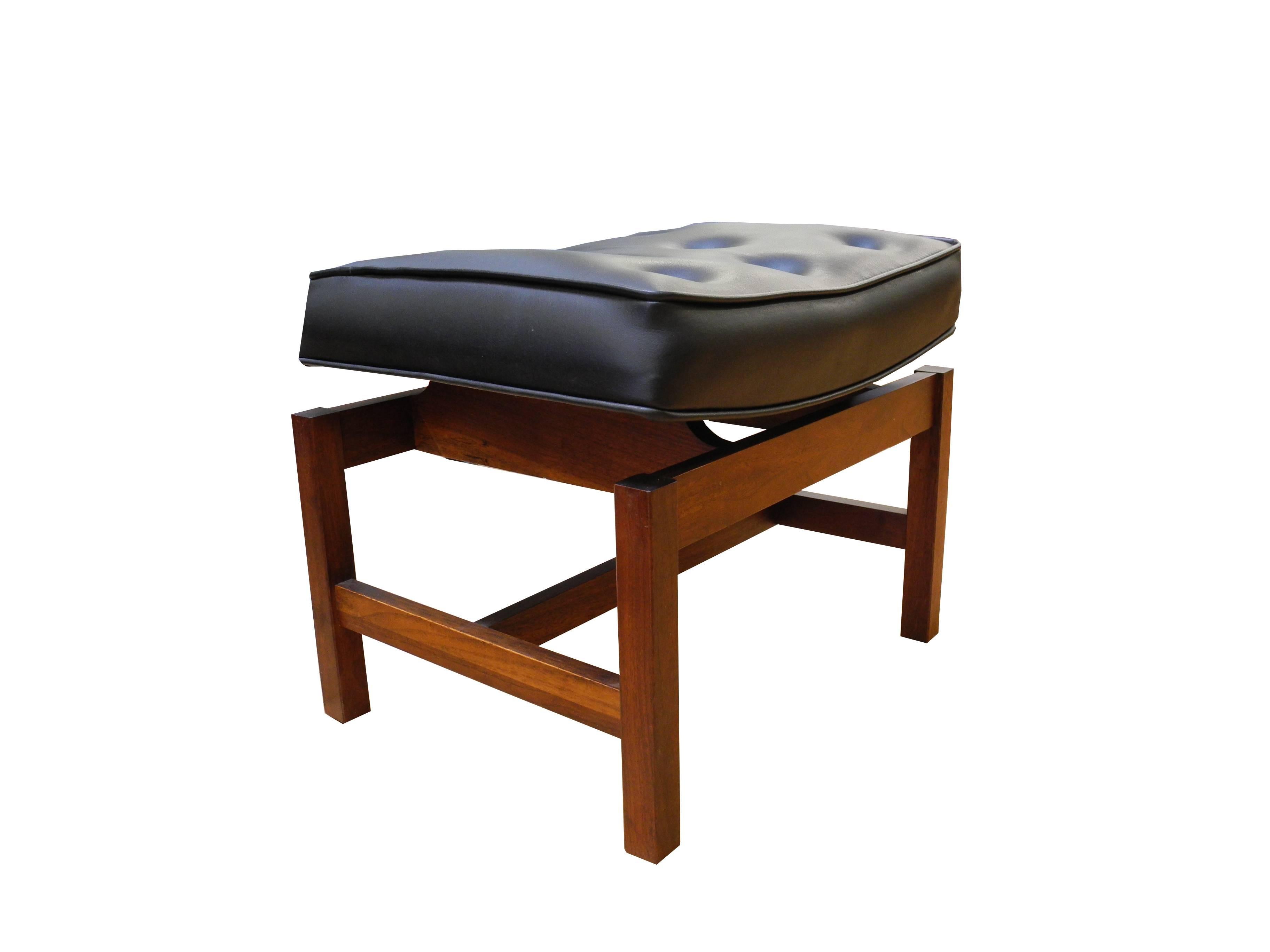 Danish Modern Vintage Ottoman and Console Set in Walnut Attributed to Jens Risom at 1stDibs