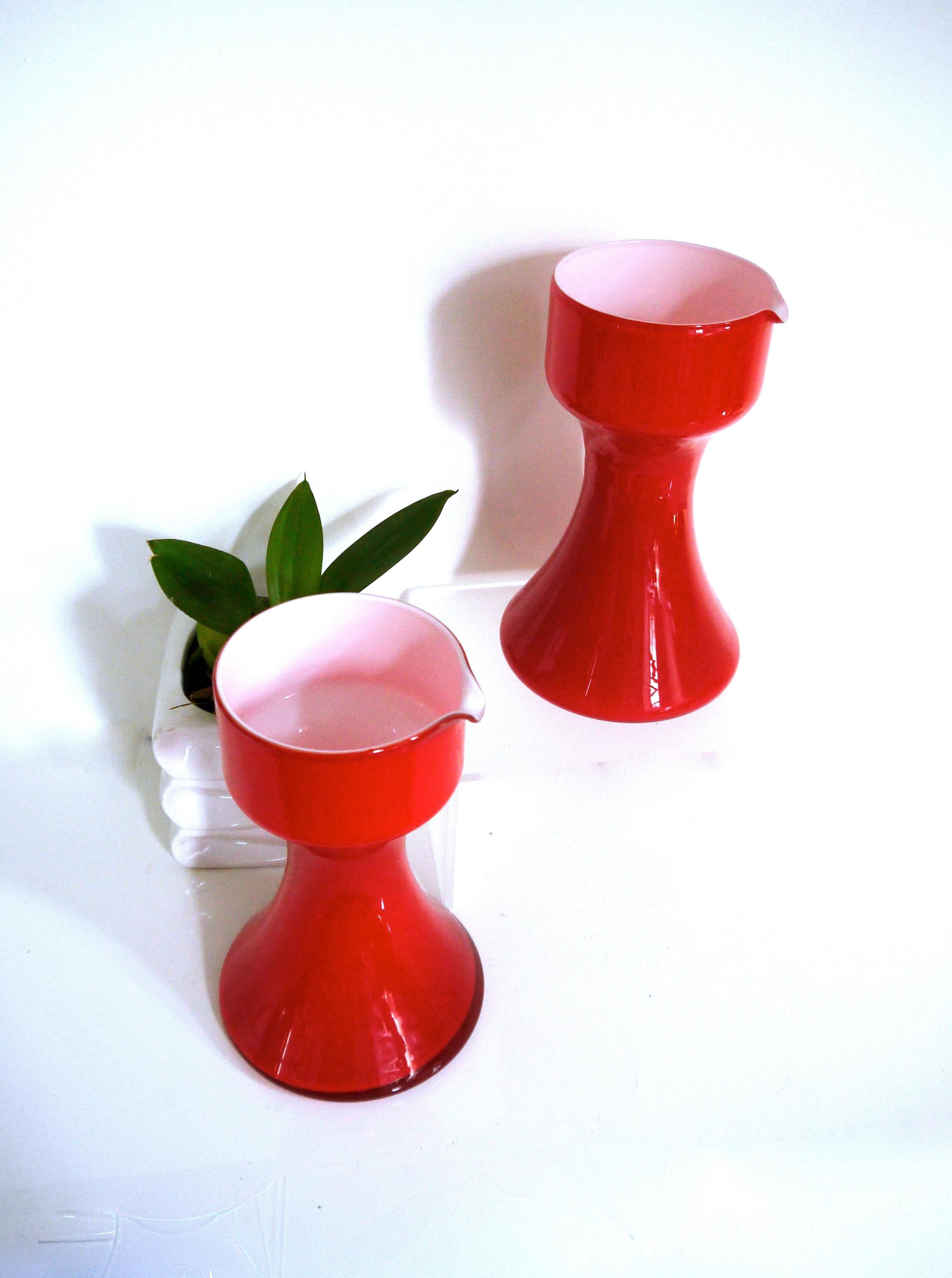 Danish Modernist Glass Pitchers Christer Holmgren Carnaby Range ...