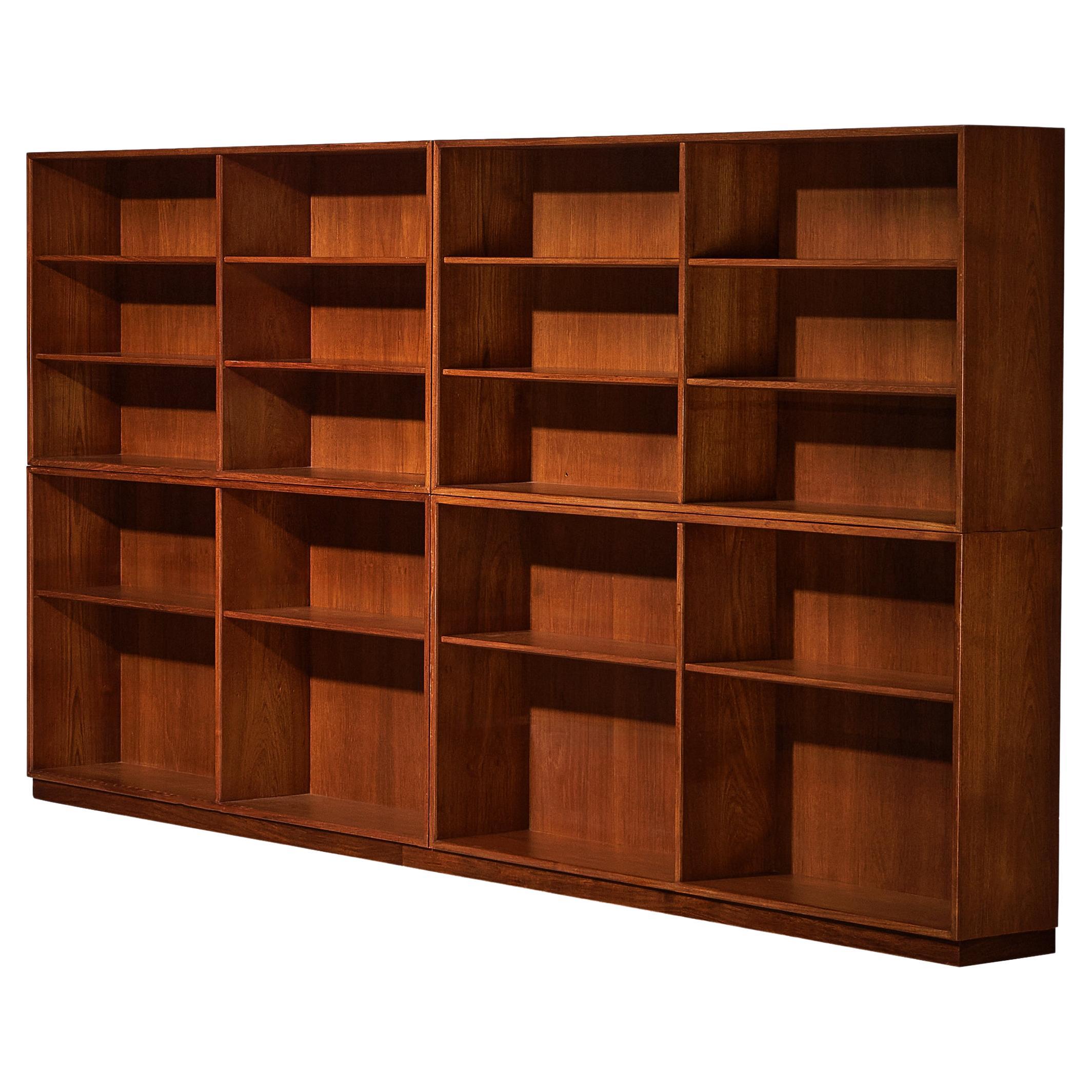Danish Modular Bookcase in Teak For Sale at 1stDibs