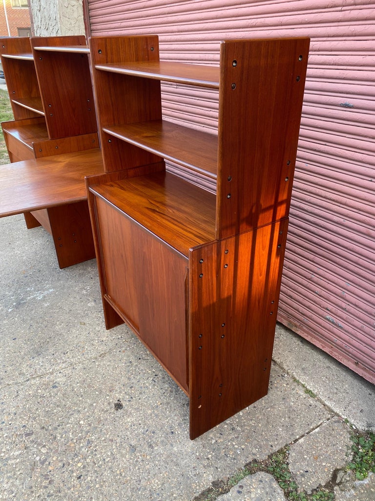 Danish Modular Desk/ Shelf System For Sale at 1stDibs