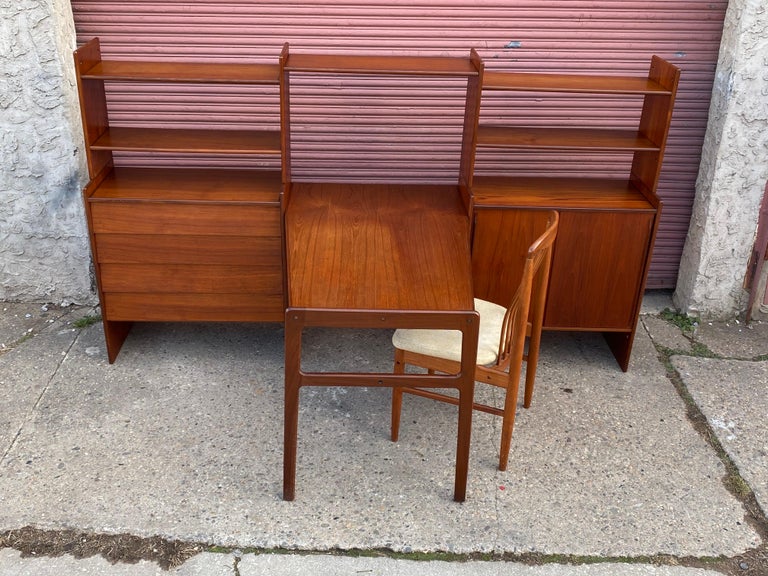 Danish Modular Desk/ Shelf System For Sale at 1stDibs