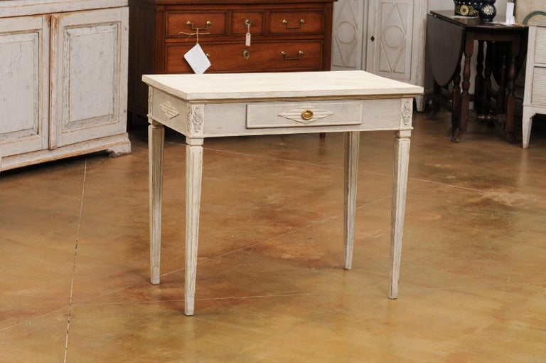 Danish Neoclassical Style 19th Century Two-Toned Painted Wood Console ...