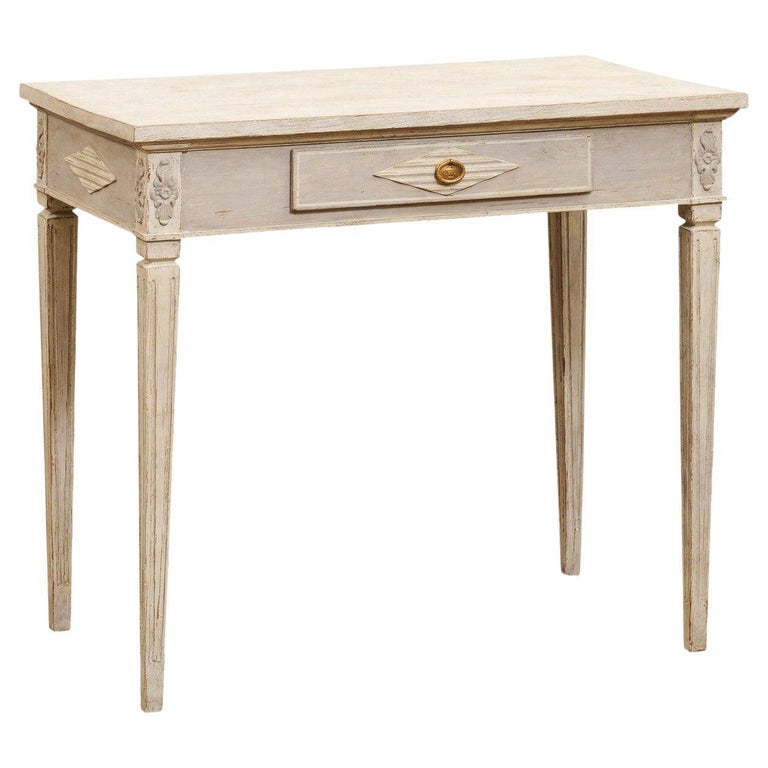 Danish Neoclassical Style 19th Century Two-Toned Painted Wood Console ...
