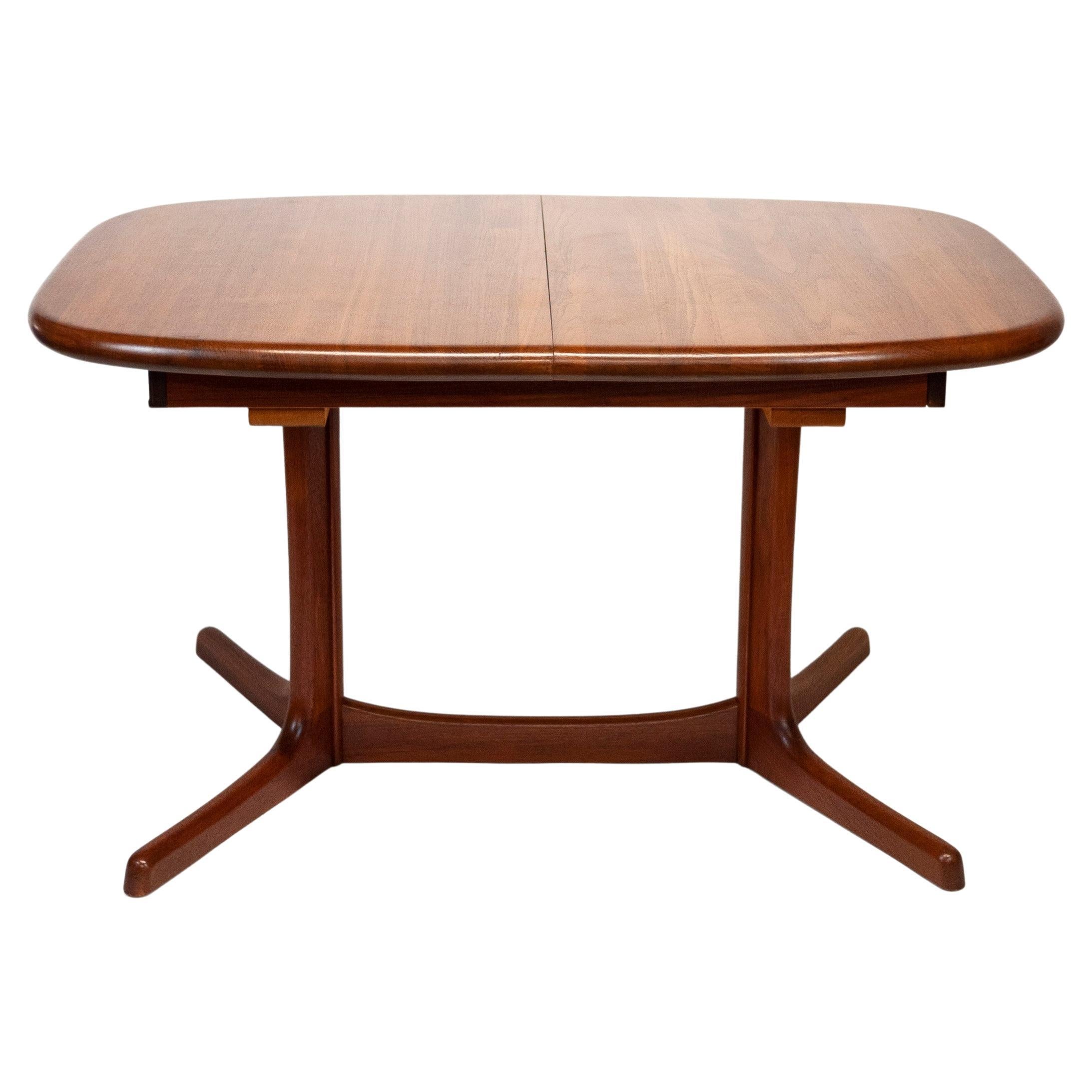 Danish Teak Oval Dining Table from Rasmus Solberg, 1960s For Sale at ...