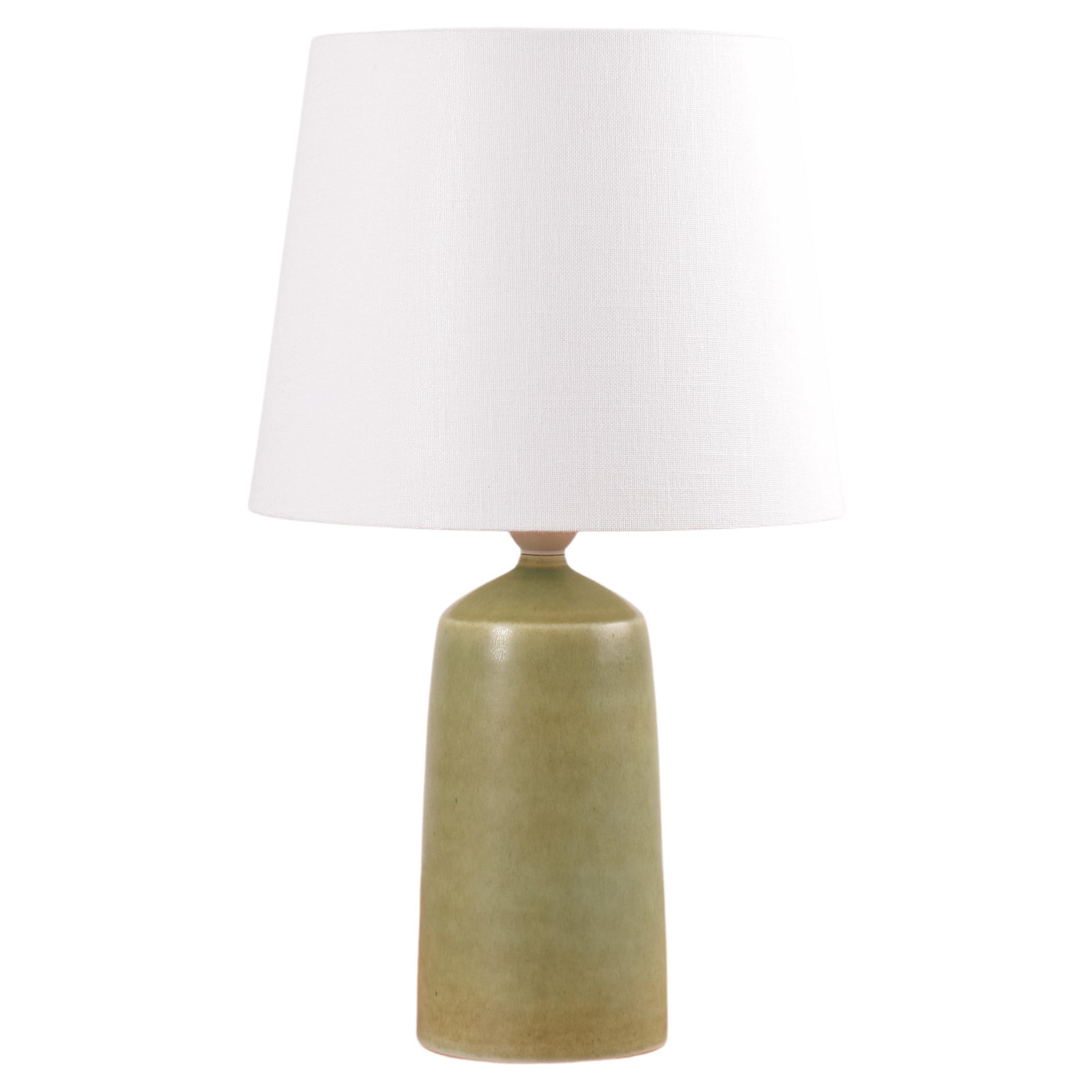 Saxbo Eva Stæhr Nielsen Signed Large Green Glazed Danish Pottery Table ...